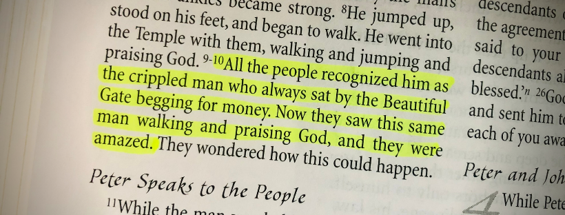 The Healer of a Crippled Heart - raising a blessing